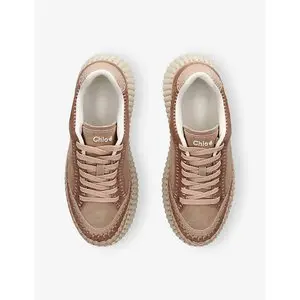 Chloé Nama Runner Platform Leather Trainers