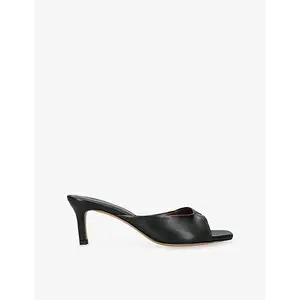 ANONYMOUS COPENHAGEN Mazy 55 Leather Heeled Mules - Black