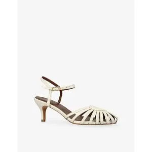 ANONYMOUS COPENHAGEN Keesha Leather Heeled Sandals - Cream