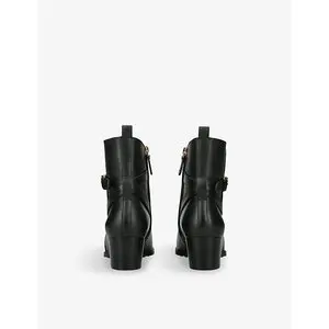 TOD'S Gomma Buckled Leather Heeled Ankle Boots