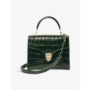 ASPINAL OF LONDON Mayfair Midi Leather Top-handle Bag - Evergreen