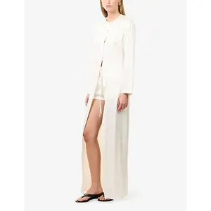 HYPHEN Kenny Maxi-length Satin Top