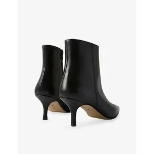 Whistles Kitten Leather Heeled Ankle Boots
