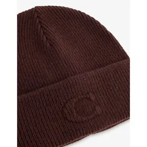 COACH C Embossed-logo Wool-blend Beanie