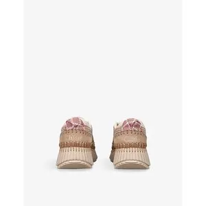 Chloé Nama Runner Platform Leather Trainers