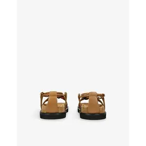 Loewe Pebble Beaded Fussbett Suede Sandals