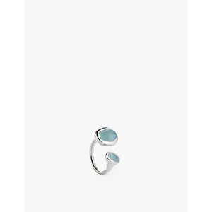 Monica Vinader Odyssey Gemstone Sterling- And Aquamarine Ring