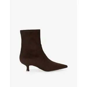 Steve Madden Checklist Faux-suede Heeled Ankle Boots