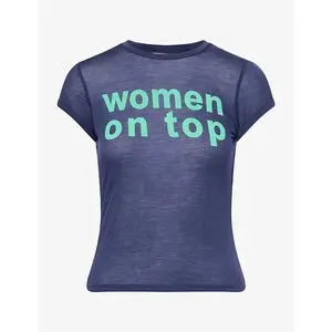 PEACHY DEN On Top Stretch-cotton T-shirt - Sprite