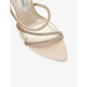Steve Madden Sylo Embellished Satin Heeled Sandals
