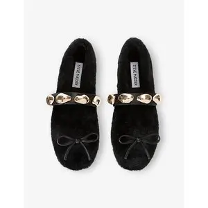 Steve Madden Toasted Faux-fur Ballet Flats