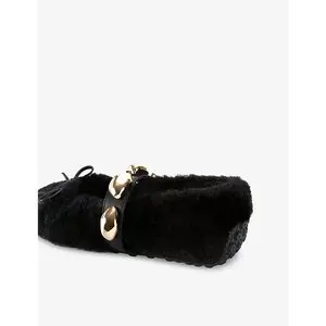 Steve Madden Toasted Faux-fur Ballet Flats