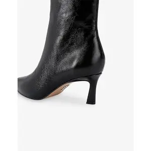 Steve Madden Lulah Leather Heeled Ankle Boots