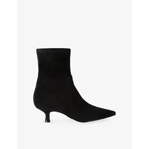 Steve Madden Checklist Faux-suede Heeled Ankle Boots