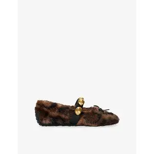 Steve Madden Toasted Faux-fur Ballet Flats - Brown/oth