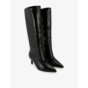 Steve Madden Lavan Leather Heeled Knee-high Boots