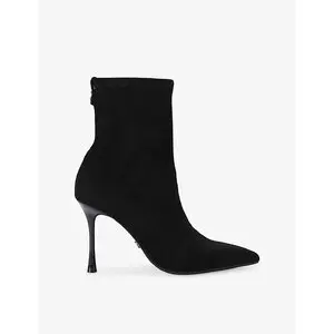 Carvela Incanto Faux-suede Heeled Mid Boots - Black