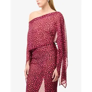 HYPHEN Liana Cropped Sheer Top