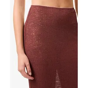 HYPHEN Kenny Knitted Maxi Skirt