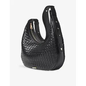 ASPINAL OF LONDON Soho Large Crescent Leather Shoulder Bag