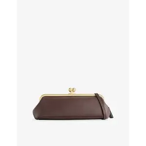 COACH Kisslock Frame 30 Leather Handbag
