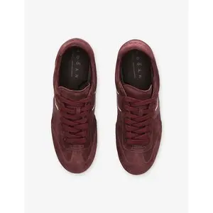 Hogan Allacciato Suede And Leather Trainers