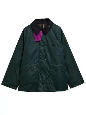 Barbour Long Spey Waxed Jacket - Green