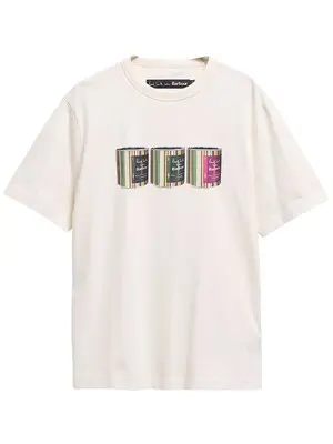 Barbour Paul Smith Loves : T-shirt With Tinned Print - White