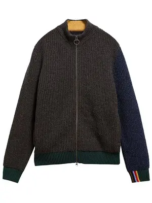 Barbour Paul Smith Loves : Gamefair Wool Cardigan - Brown