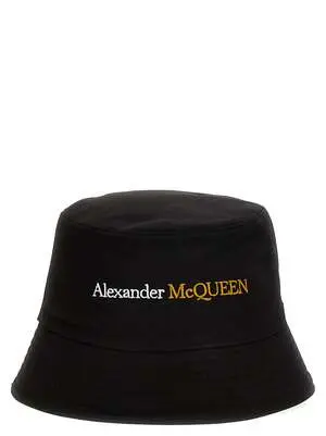 Alexander McQueen Logo Bucket Hat - Black