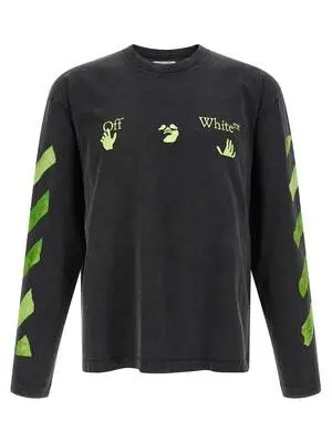 Off-White Bacco Arrow Skate' T-shirt - Black