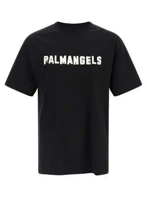 Palm Angels Logo Print T-shirt - Black