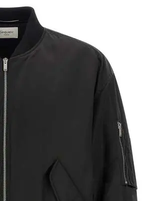 Saint Laurent Serge Bomber Jacket - Black