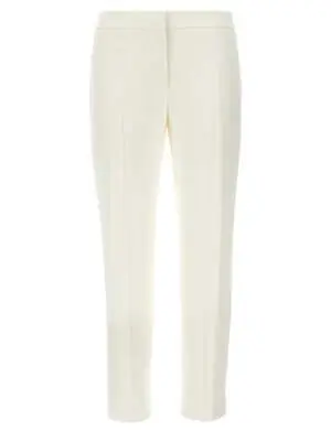 Alexander McQueen Crepe Pants - White