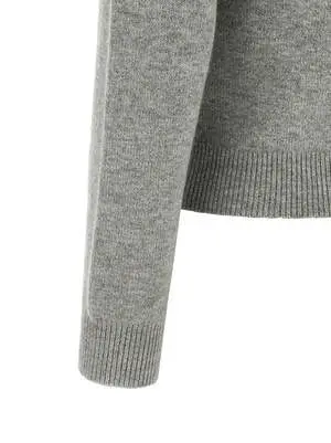 SELF-PORTRAIT Fiore Pin Sweater - Gray