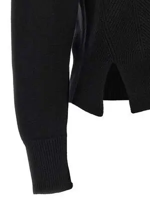 Alexander McQueen Chevron Corset' Sweater