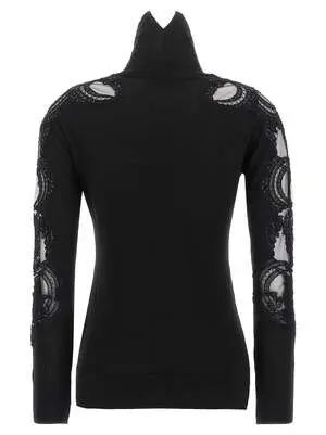 ERMANO SCERVINO Ermanno Scervino High Neck With Lace Inserts