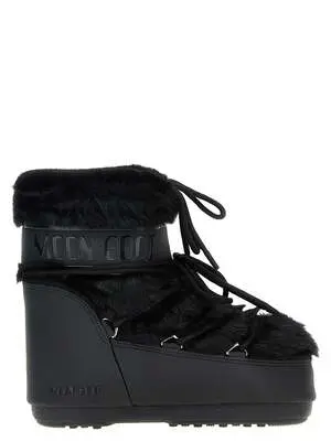 Moon Boot Ltrack Tube Faux Fur' Ankle Boots - Black