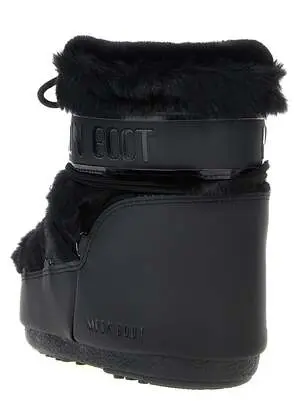 Moon Boot Ltrack Tube Faux Fur' Ankle Boots - Black