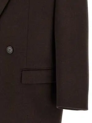 Saint Laurent Double-face Combed Wool Coat