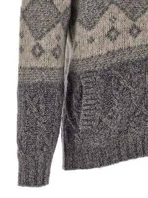 Brunello Cucinelli Chiné Yarn Cardigan - Gray