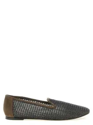 Brunello Cucinelli Embroidery' Mesh Loafers