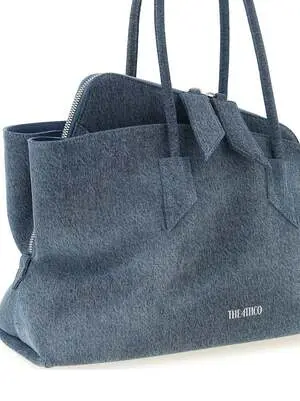 Attico La Passeggiata Medium' Shoulder Bag - Blue