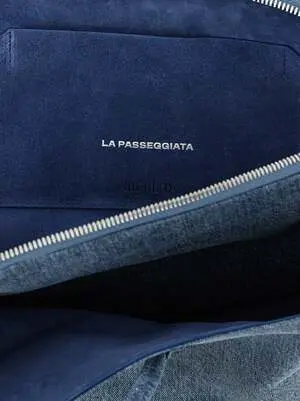 Attico La Passeggiata Medium' Shoulder Bag - Blue