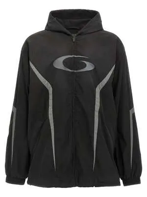 Balenciaga Tracksuit Loop Sports Icon Ampia' Jacket - Black