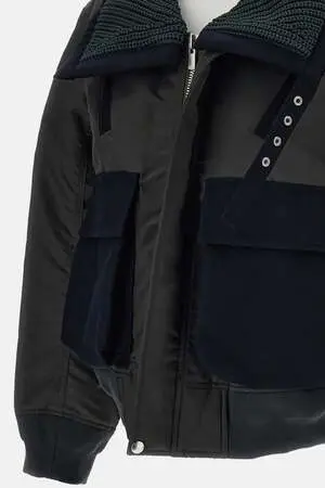 Sacai Nylon Twill X Wool Melton Blouson