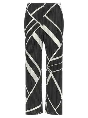 Issey Miyake Fold Line' Pants - Gray