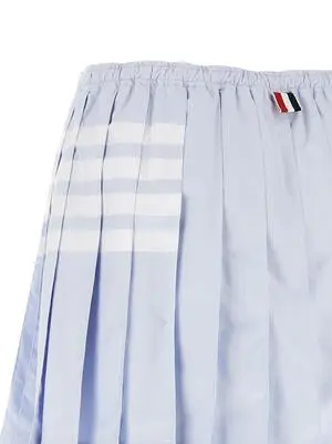 Thom Browne 4-bar' Oxford Pleated Skirt