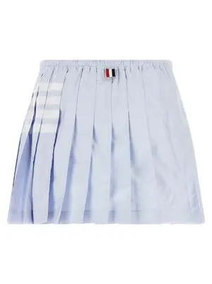 Thom Browne 4-bar' Oxford Pleated Skirt - Blue