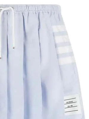 Thom Browne 4-bar' Oxford Pleated Skirt - Blue